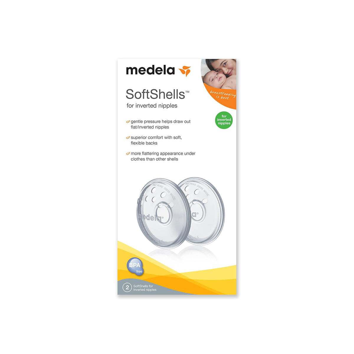 Medela SoftShell Inverted Nipples (Paquete de 2) – Twinkle Twinkle Hn